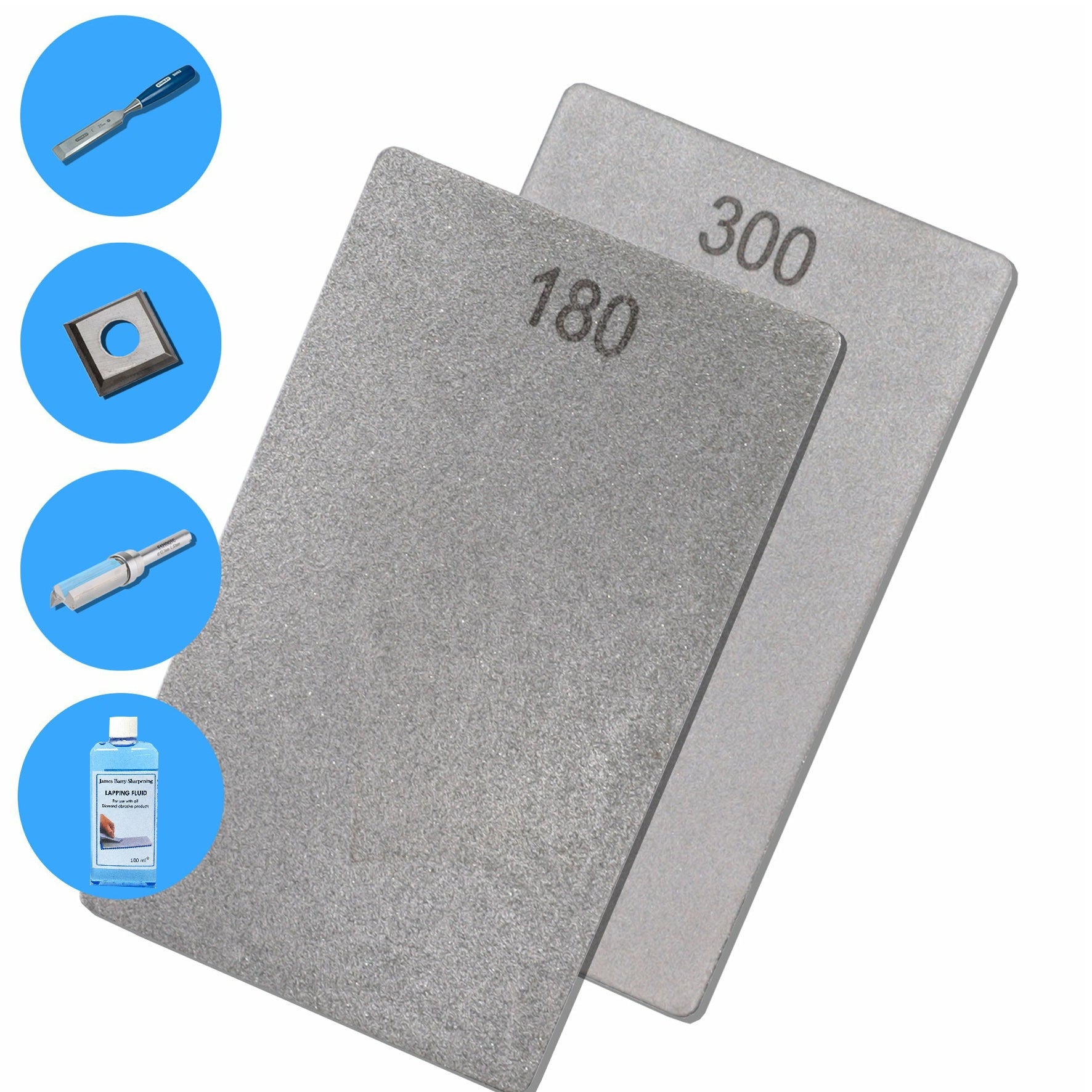3" x 2" Double Sided Diamond Credit Card Stone : 300 /180 Grit – James ...